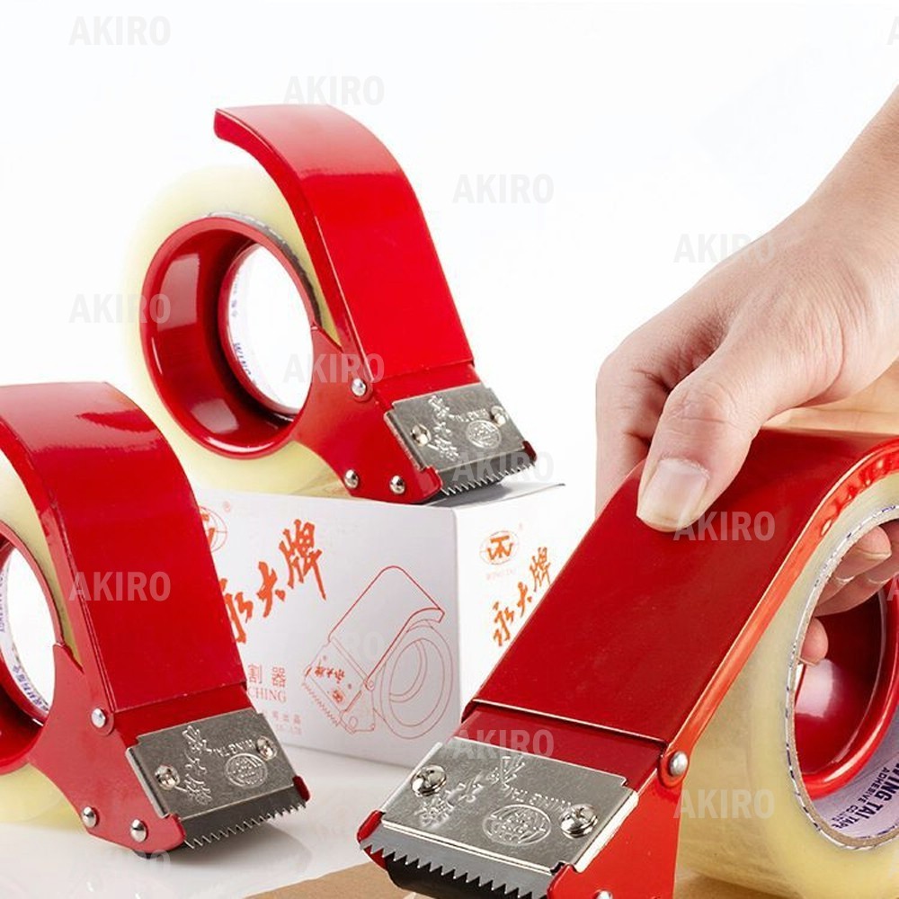 AKIRO Tape Dispenser Hand Roll 2"48MM Tape Cutter Metal Holder ...