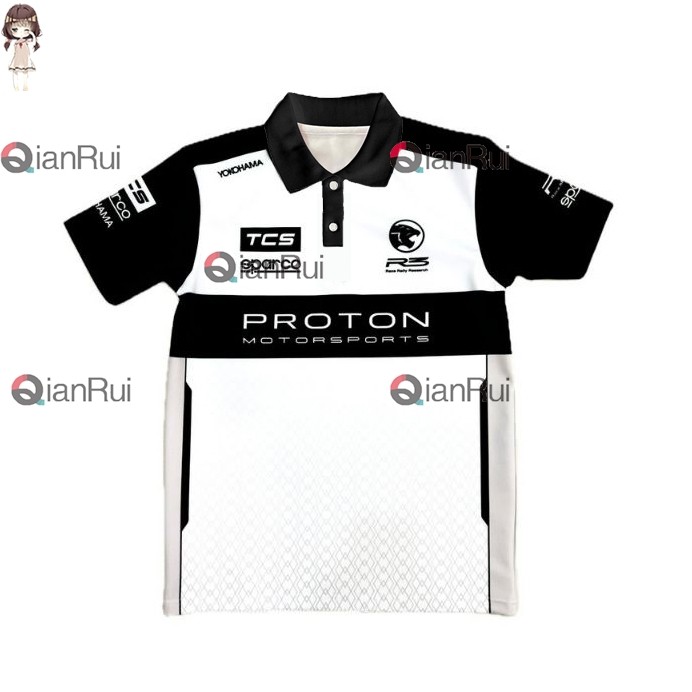 Proton Collar Button Sports Shirt (free Customization Of Name And ...