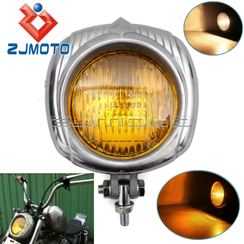 Cafe Racer Electroline Bronze Headlight Vintage Headlight For Harley ...