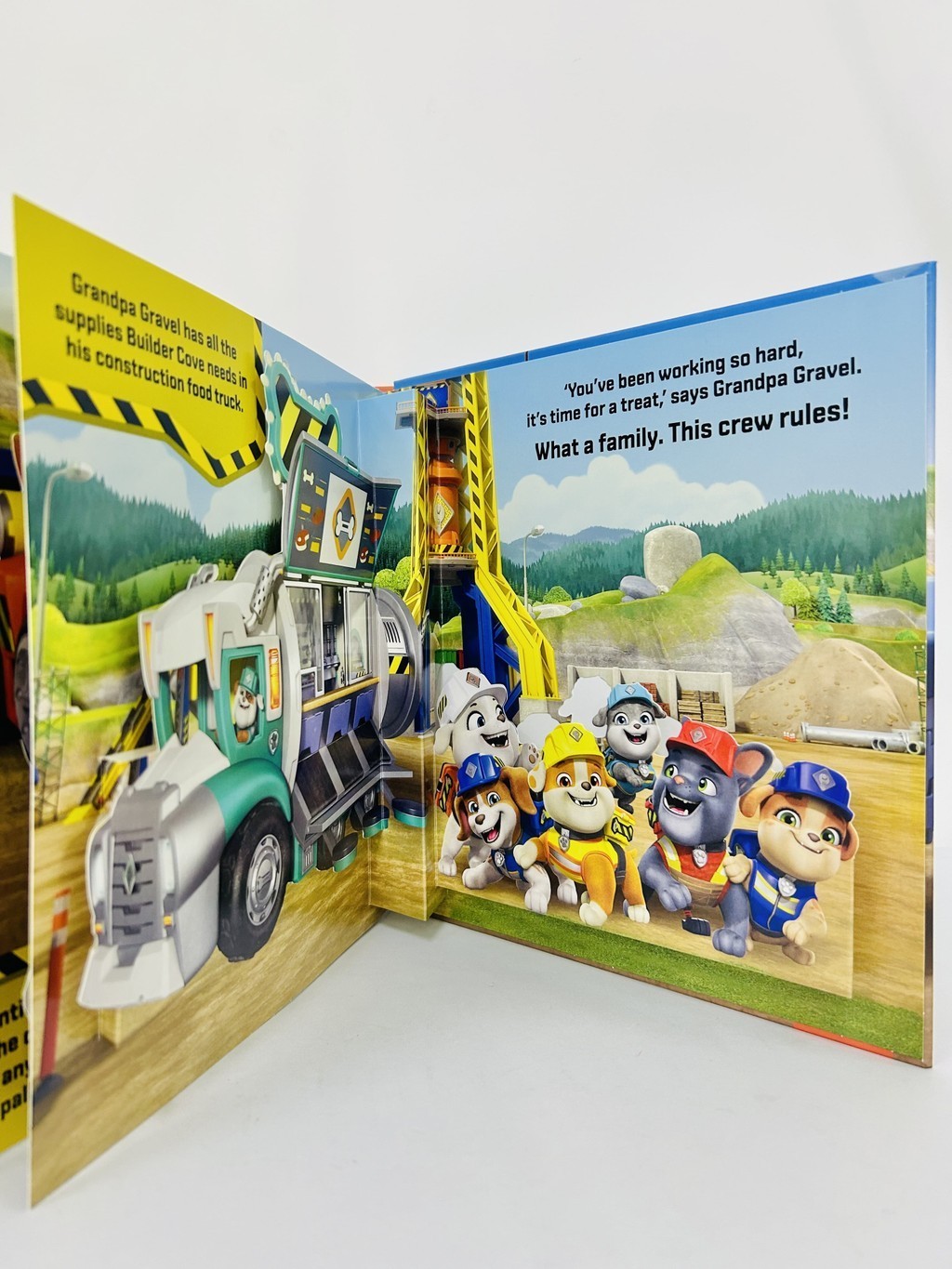Paw Patrol Rubble & Crew Pop Up Book For Kids To Read & Learn About ...