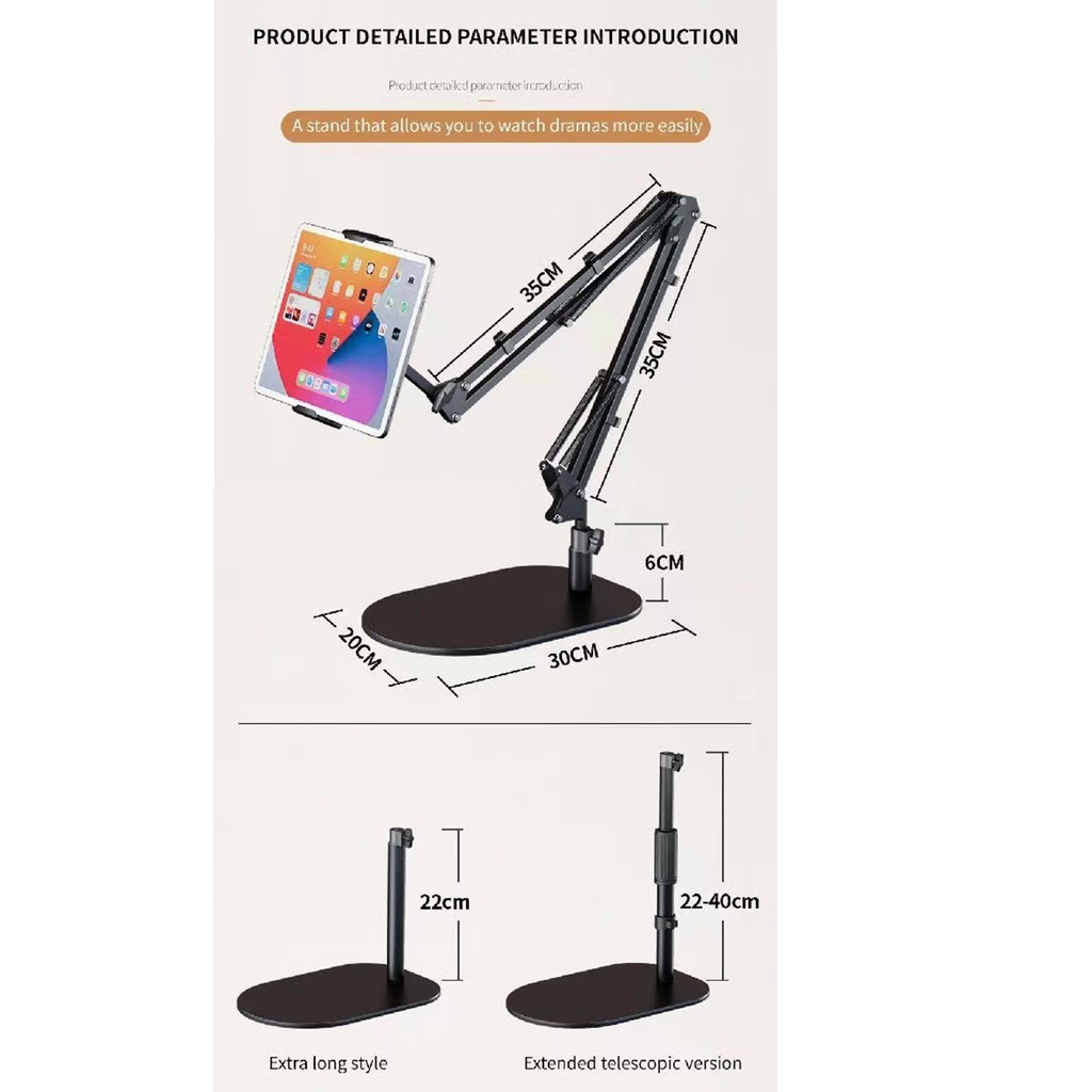 Overhead camera phone stand desktop tablet stand live broadcast ...
