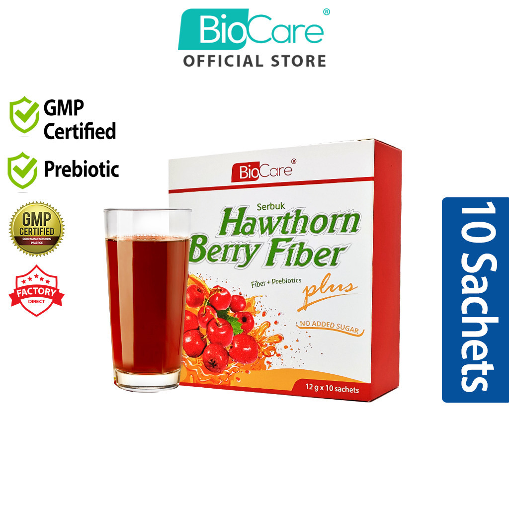 BioCare Hawthorn Berry Fiber Plus (12g x 10 Sachets) | Shopee Malaysia