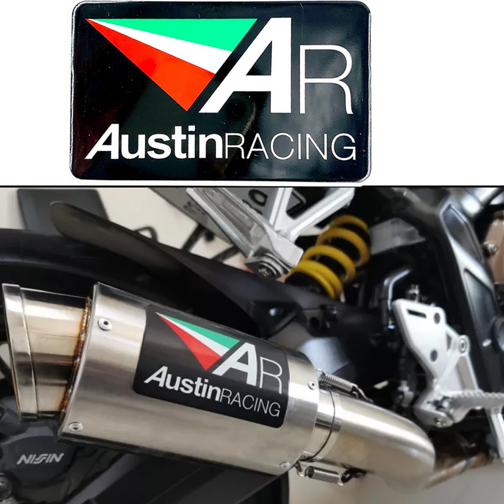 3D Aluminum Heat-resistant Motorcycle Exhaust Pipe Sticker SC SHOWA ...