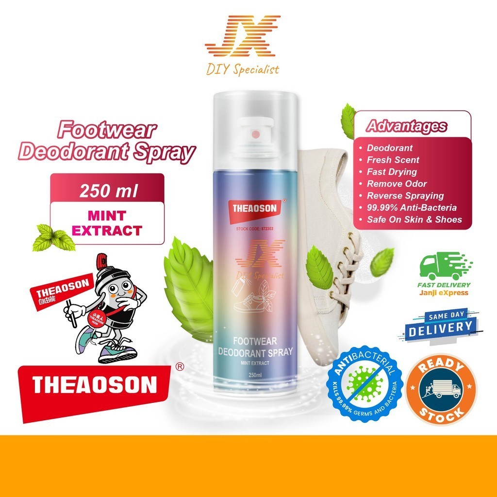 THEAOSON Shoes Deodorant Spray Shoe Spray Sock Footwear Freshener Anti ...