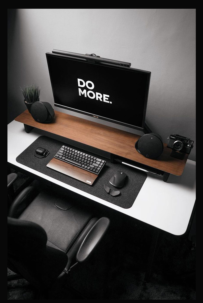 Monitor Heightening Rack Solid Wood Desktop Screen Base Bracket Walnut ...