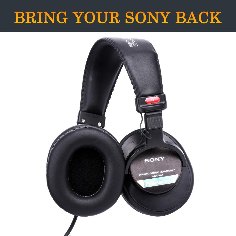 Replacement Cushions Ear Pads Cover Earpads For Sony MDR-7506 MDR-V6 MDR-V7 MDR-CD900ST MDR 7506 ...
