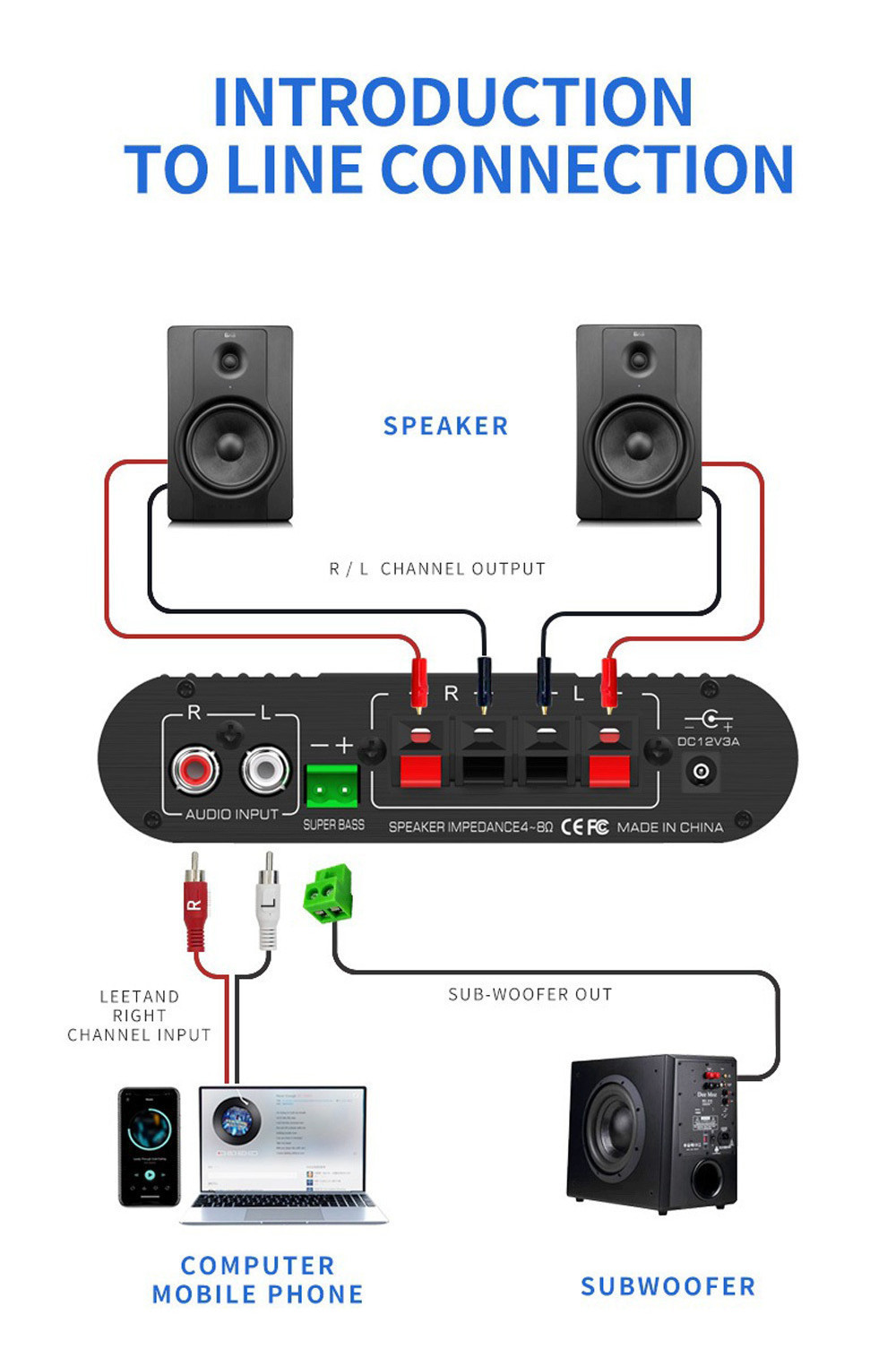 [Shopee Choice] Upgraded Version Mini Car Amplifier Audio HiFi Sound ...