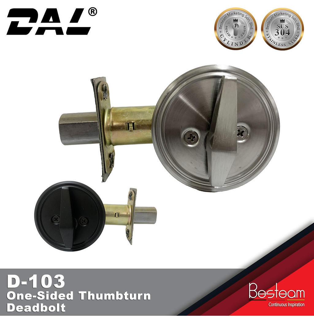 DAL D-103 One-Sided Thumbturn Deadbolt Lock | Shopee Malaysia