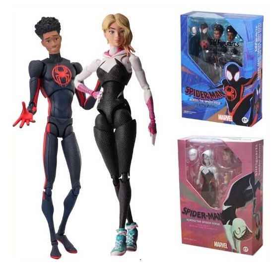 SHF Spider-man Across The Spider-verse Miles Morales Gwen Stacy Action ...