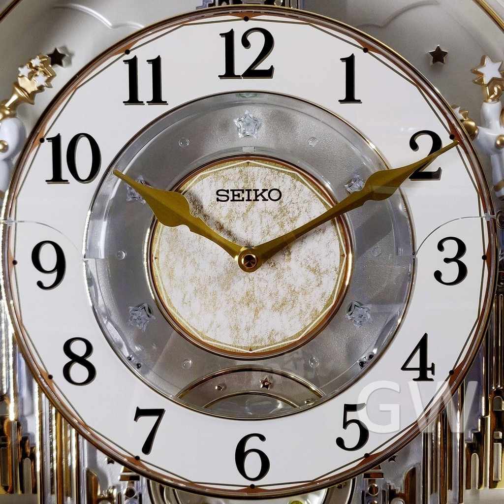 100% ORIGINAL SEIKO Melodies in Motion Volume Light Sensor Wall Clock ...