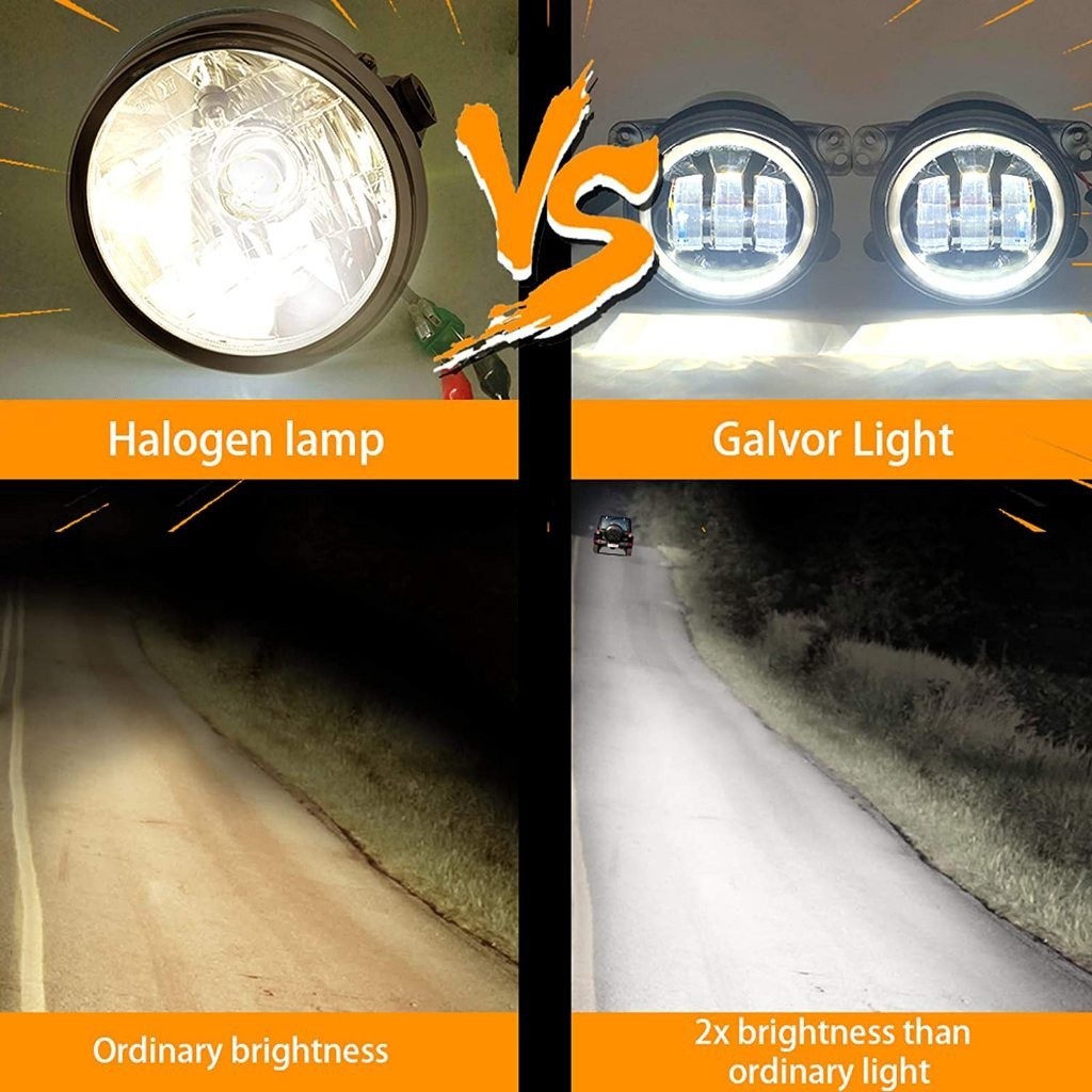 【Ready Stock】 2pcs 4inch LED Fog Lights 60W Amber Yellow CREE Led Chip ...