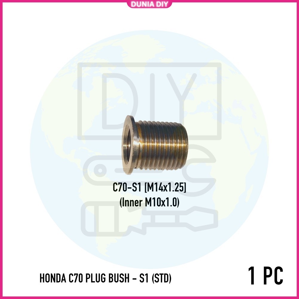 [SPARK PLUG] HONDA C70 PLUG BUSH - S1 (STD) C70 EX5 KRISS GBO INSERT ...