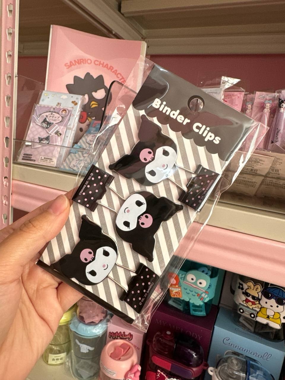 Kuromi Japan Binder Clips 3 pcs | Shopee Malaysia