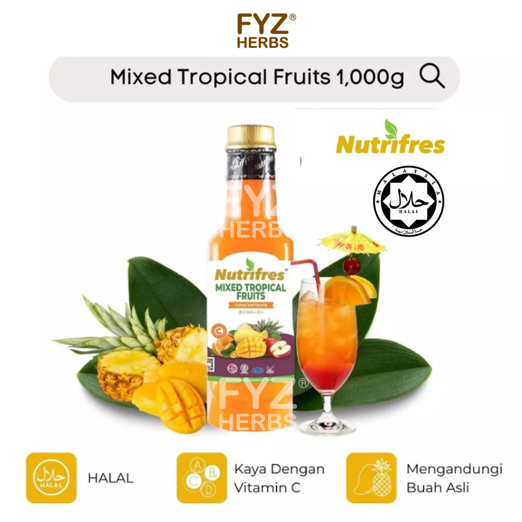 Nutrifres Mixed Tropical Fruit Concentrate / Cordial 1000g | Bes ...