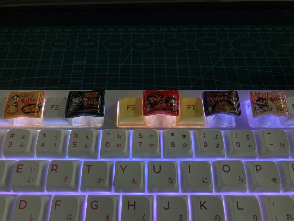 Amerteer Samyang Buldak Korean fire Noodle Theme Artisan keycaps for MX ...