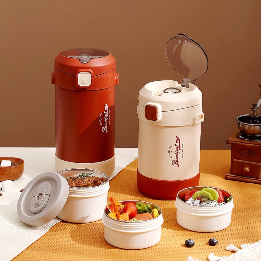 24h Insulated Lunch Box 304 Stainless Steel Microwaveable Lunch Box ...