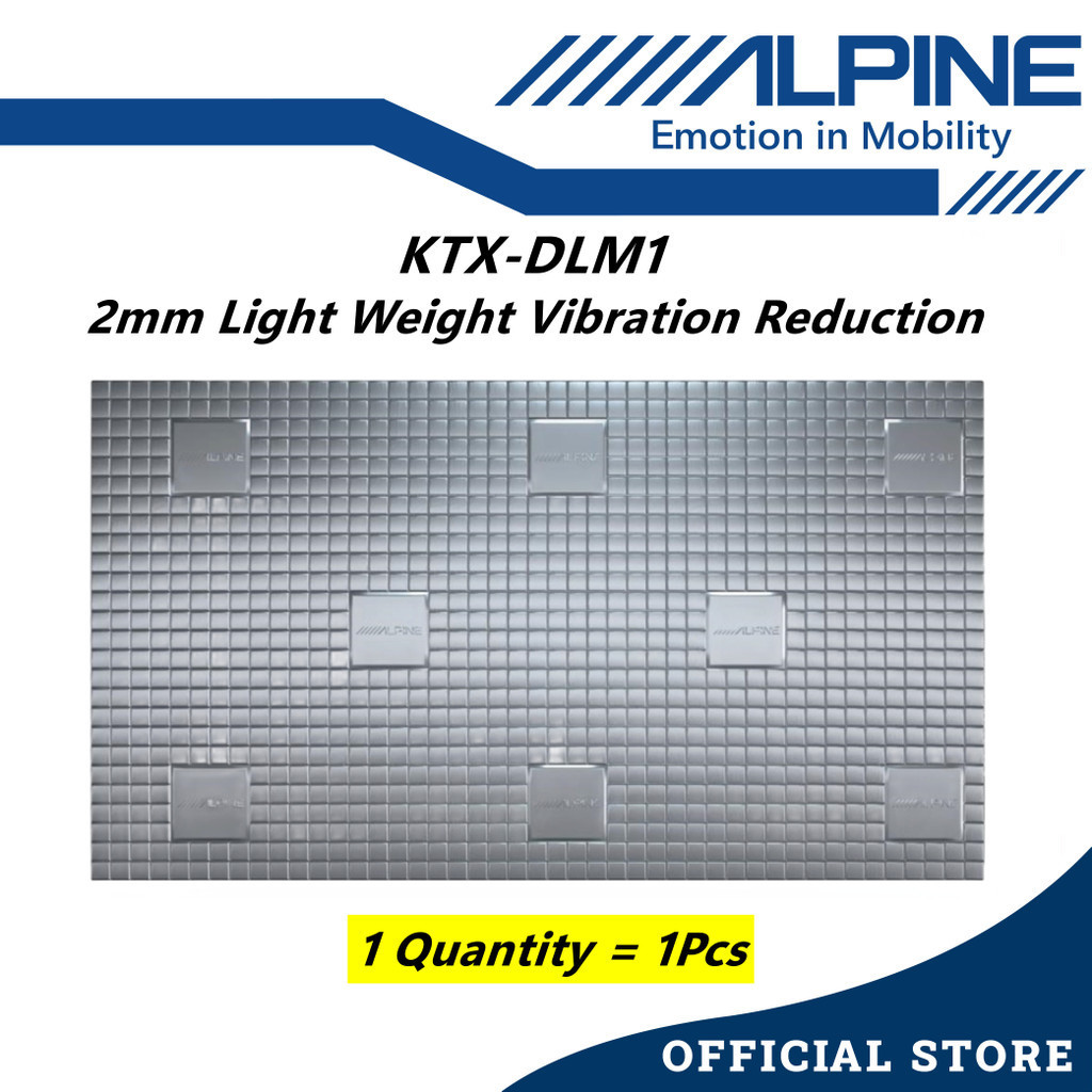Alpine 2mm Light Weight Sound Damping Sound Proofing Vibration ...