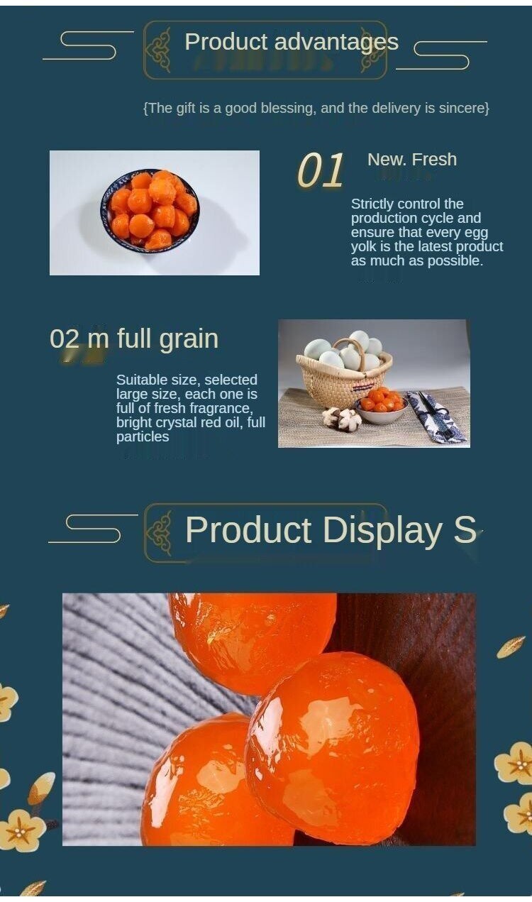 ZEJUN 25 salted egg yolks, red heart flow oil | Shopee Malaysia