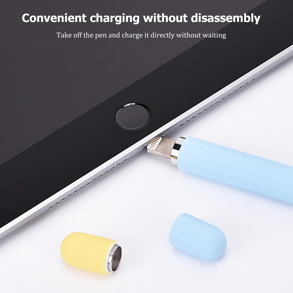 Stylus Cover soft Silicone Pen Case for Apple Pencil Pro 3 USB C 1 ...