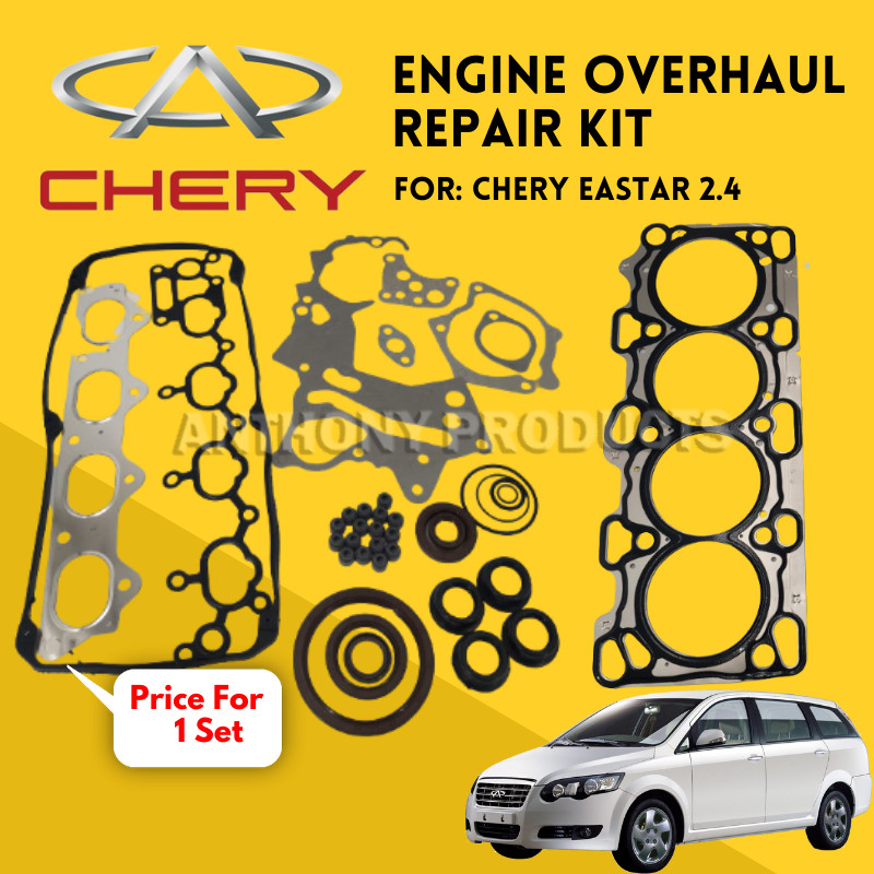 ORIGINAL Chery Eastar 2.4 Overhaul Repair Kit Engine Overhaul Gasket ...