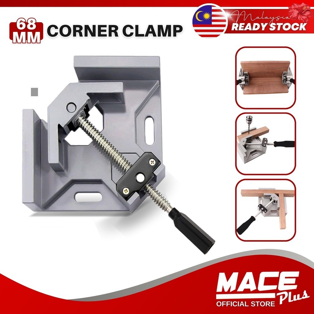 68MM 90 Degree Corner Clamp Single Bar Aluminium Woodworking Wood Clamp ...