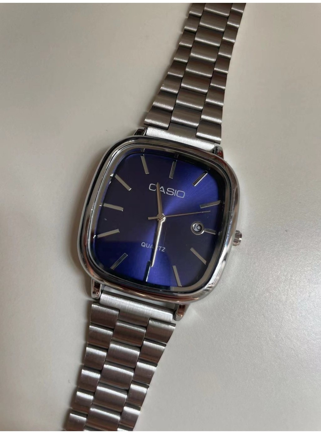 New Classic A138 Black Purple Tone Retro Watch, Colorless Stainless ...