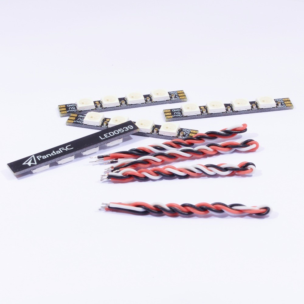 PandaRC Programmable RGB LED Lights 5V WS2812 Quadcopter Frame Arm LED ...