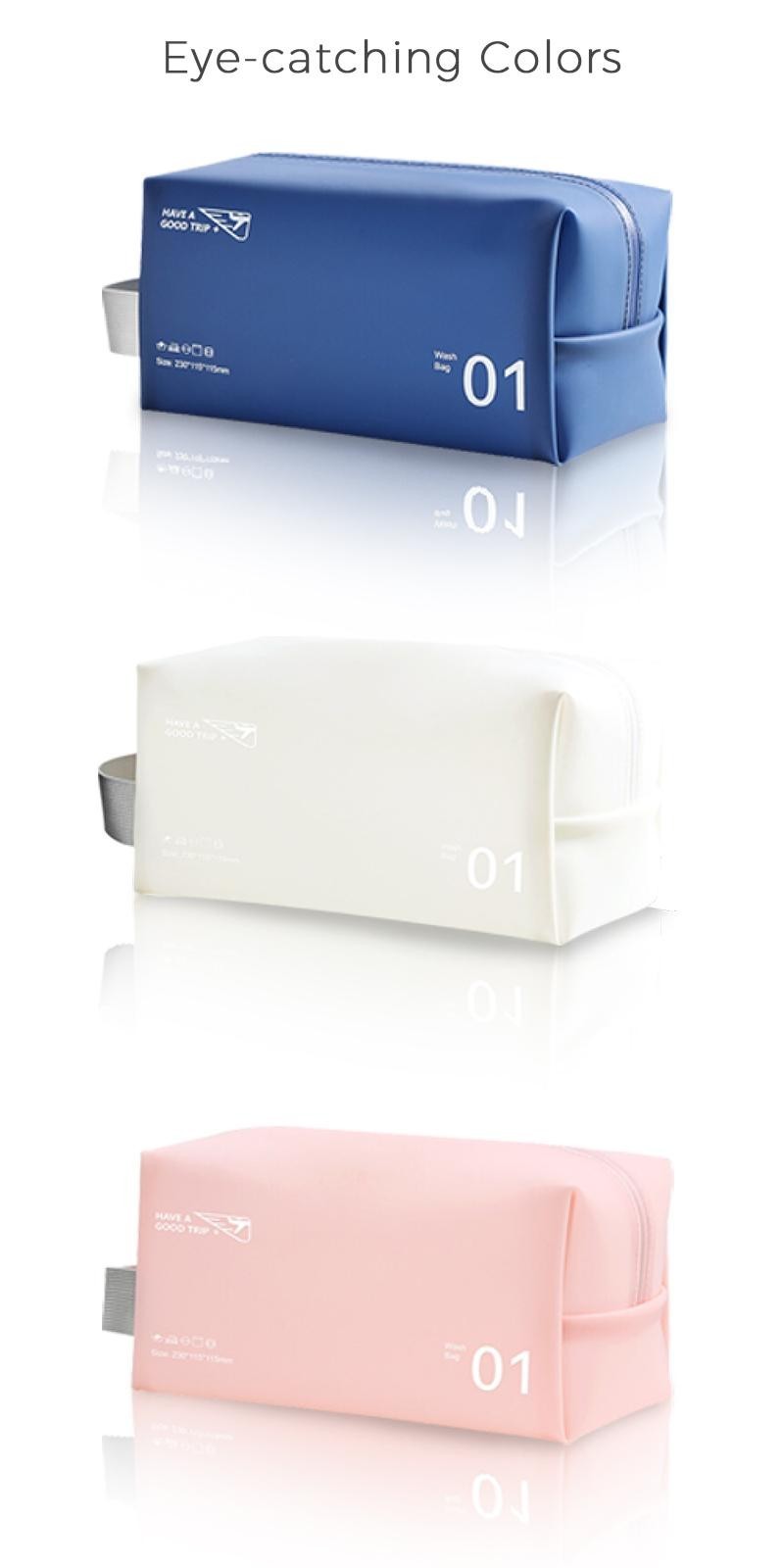Toiletries Bag Silicon Travel Cosmetic Bags Leak-proof Swimming Wash ...