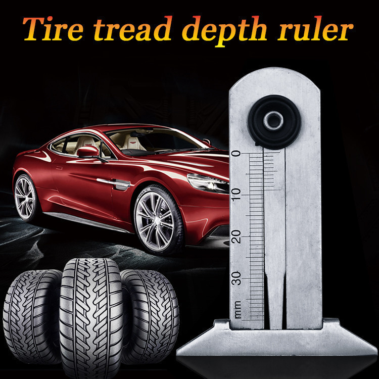 Tire Tread Vernier Depth Ruler 0-30/50/60 Stainless Steel Tread Ruler ...