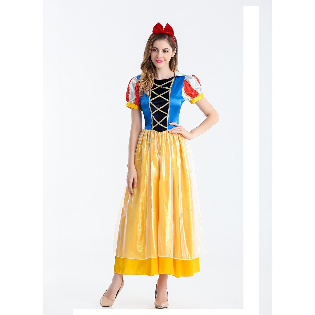 White Snow Ladies Costume Adult Fairytale Fairy Tale Ladies Fancy Dress ...