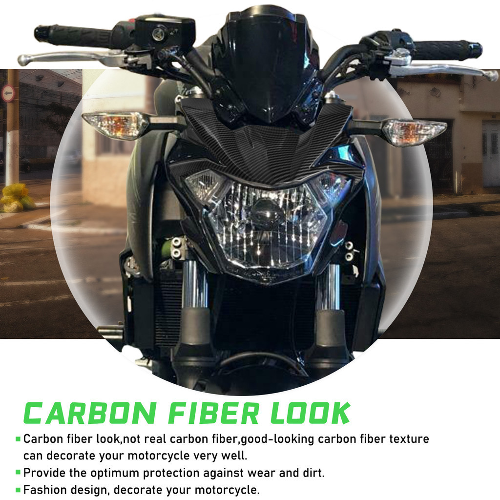 Motorcycle Front Upper Headlight Cowl Cover Winglet Nose Fairing ...
