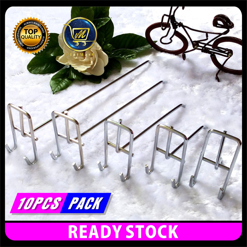 PlatMart - [READY STOCK] 10pcs CHOME NETTING HOOK, “Ø DIAMETER 4mm” 4 ...