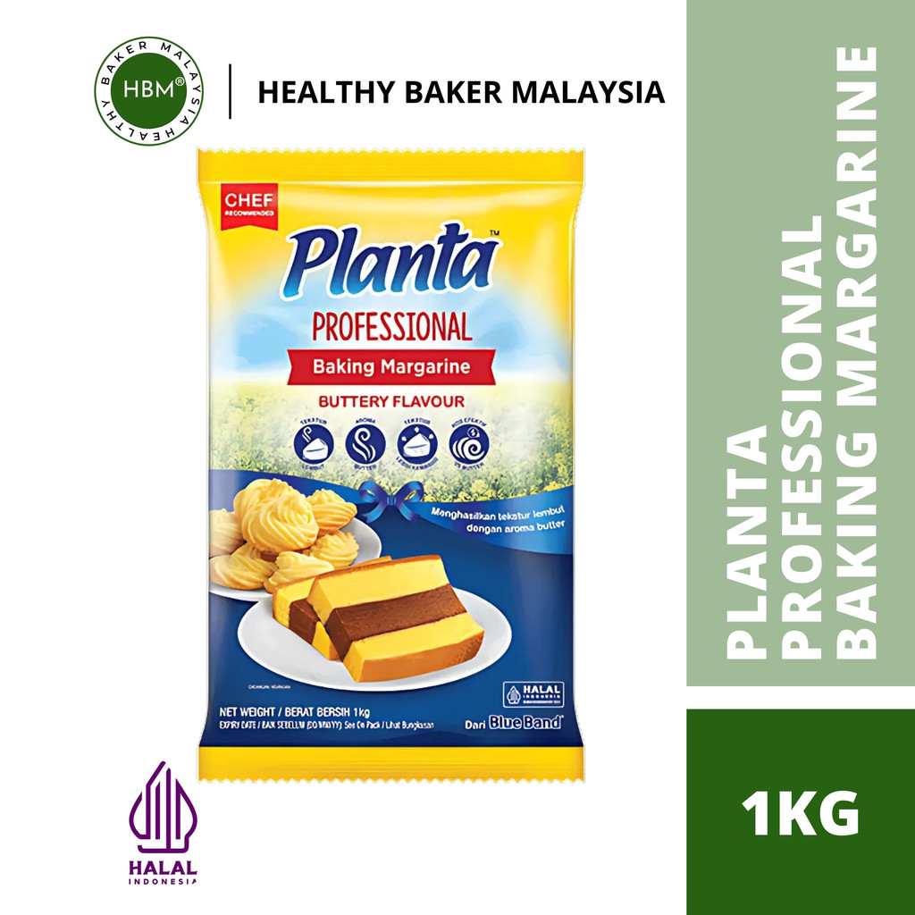 Planta Professional Baking Margarine 1KG / Marjerin / Buttery Flavour ...