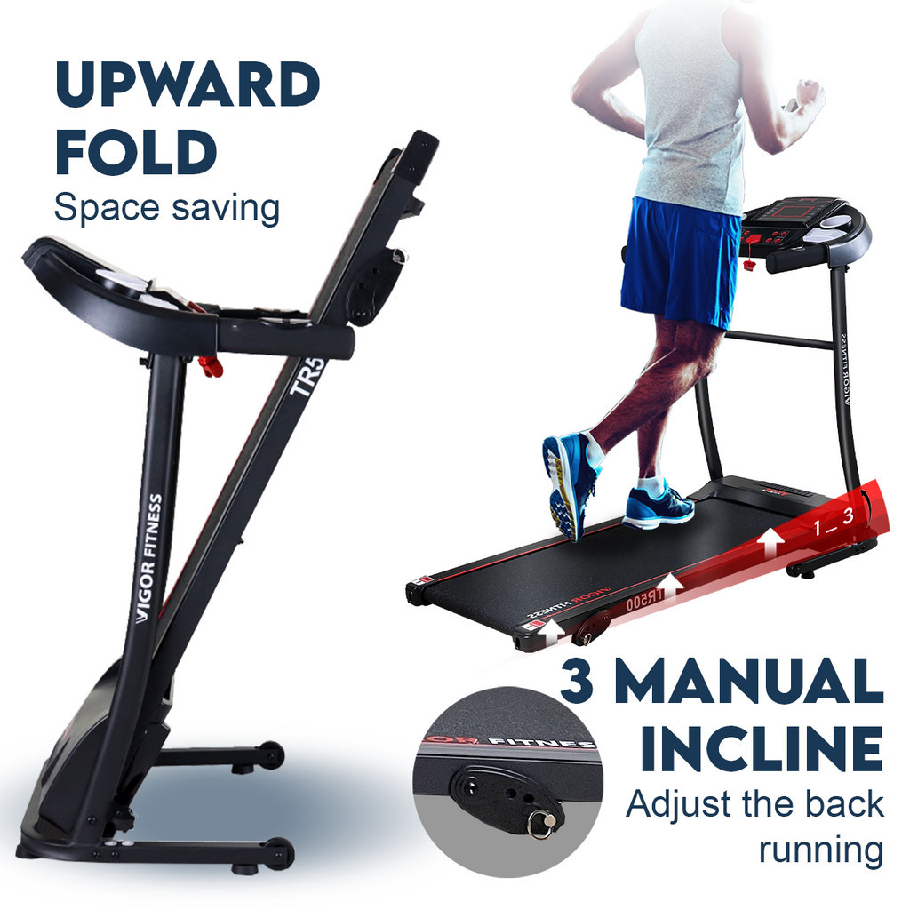 Vigor Fitness Treadmill 3.5hp Cardio Exercise Running Machine TR500 ...