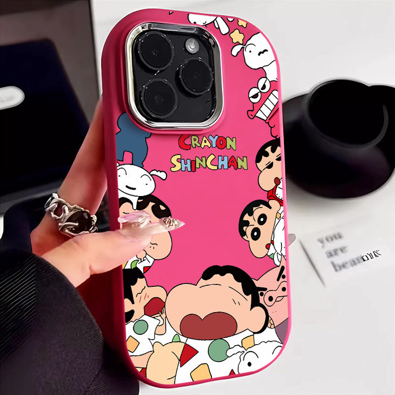 Crayon Shin Chan Anti Drop Large Hole Mirror Frame Cartoon Case ...
