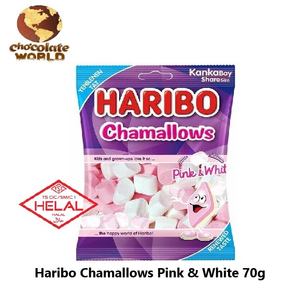 Haribo Chamallows Pink & White 70g | Shopee Malaysia