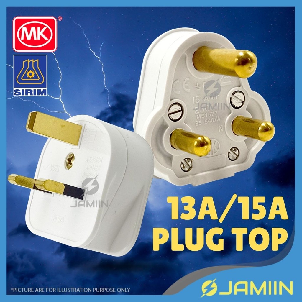 MK Honeywell 13A / 15A Plug Extension Socket Plug DIY Plug Kepala Plug ...
