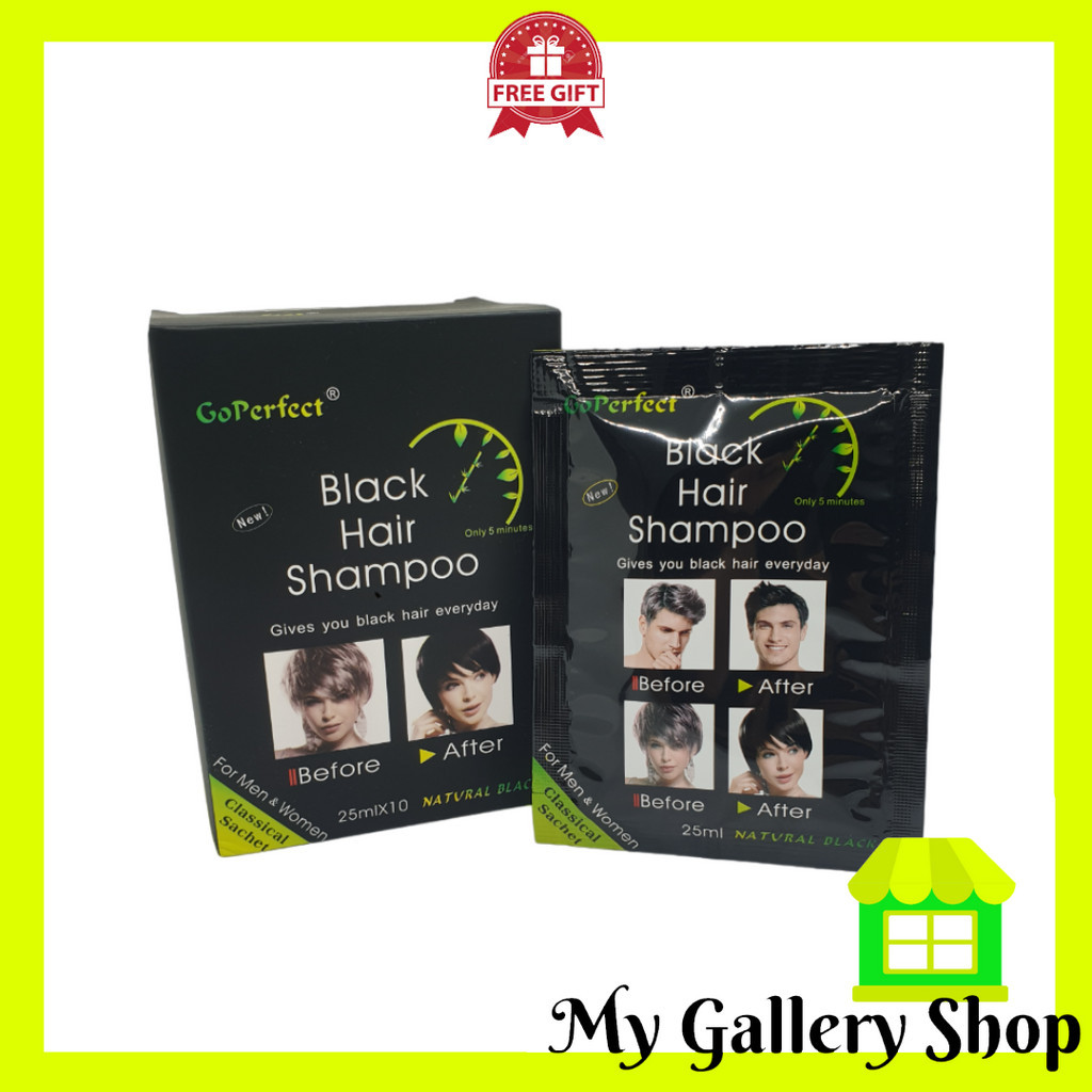 Go Perfect Fast Black Hair Shampoo 25ml X 10pack | Shopee Malaysia