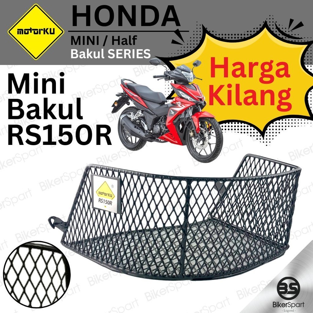 Bakul Sisi Tepi Jaring Besi Kecil Mini Side Half Basket Yamaha RS150R ...