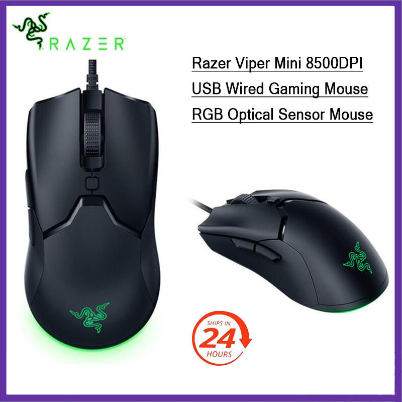 Razer Viper Mini Wired Mouse 8500DPI Optical Sensor Mice 6 Buttons RGB ...