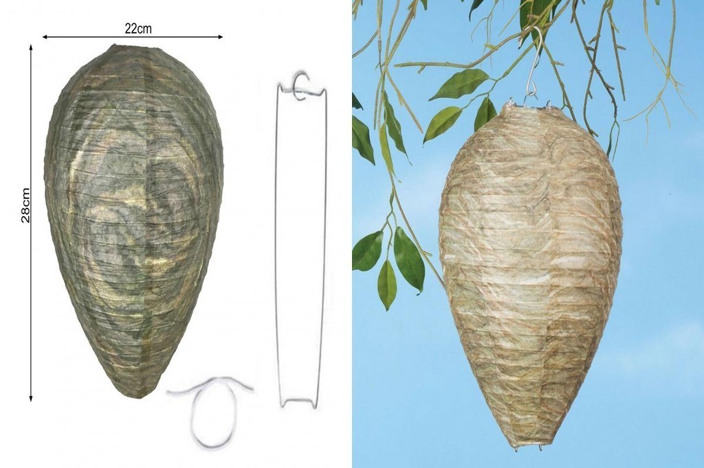 livecity| Beehive Deterrent Cloth Paper Lantern Bee Trap Stainless ...