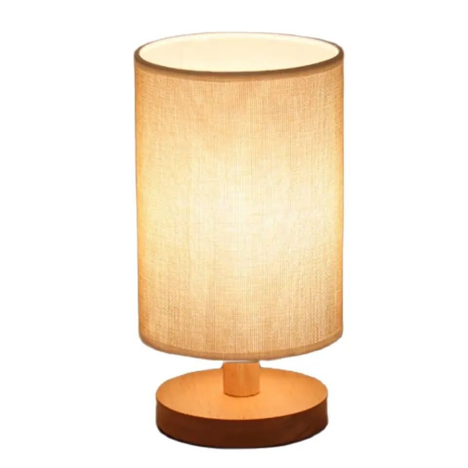 Modern USB Wood Table Lamp Gift Wedding Lampu Meja Bedside Table Lamp ...