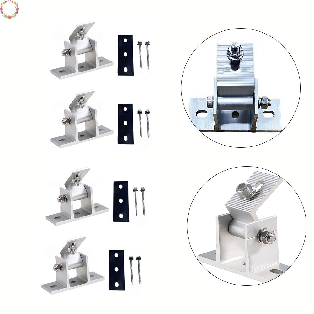 [HME] Solar Panel Bracket Set,Solar Holder End Clamp Kit,Adjustable ...