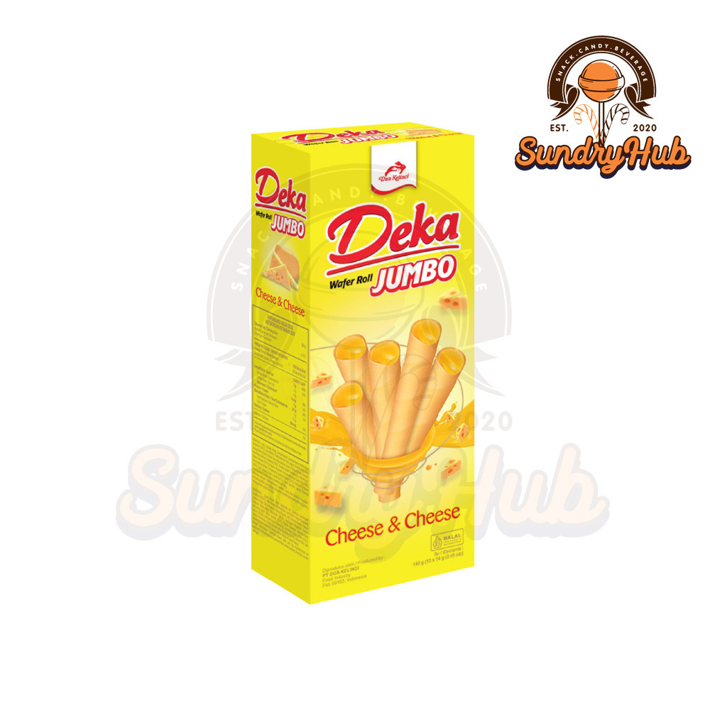 Deka Wafer Roll Jumbo Cheese & Cheese 140g | Shopee Malaysia