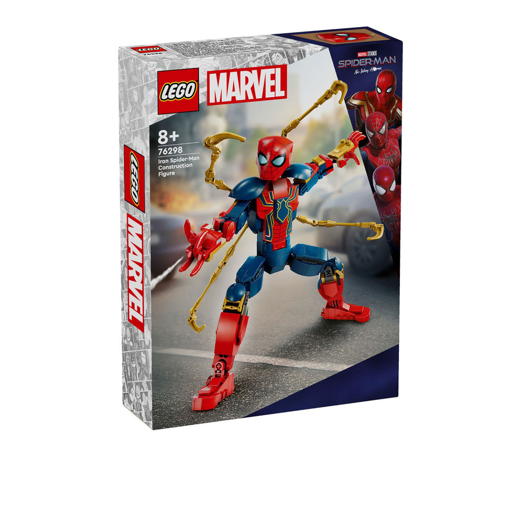 LEGO 76298 Marvel Iron Spider-Man Construction Figure Building Toy Set ...