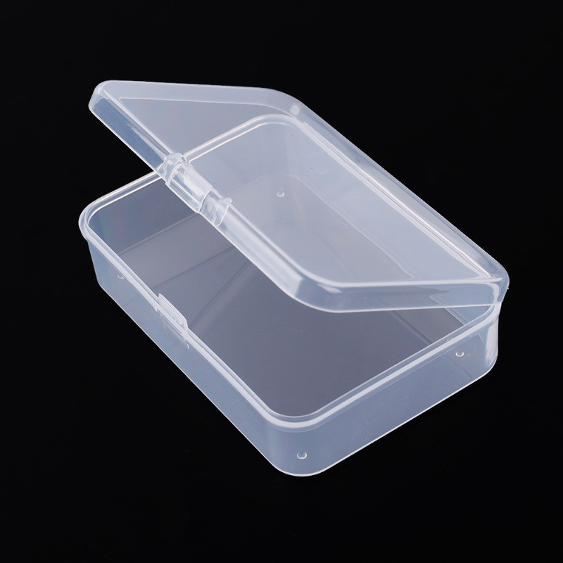 Double Grid Transparent Plastic Box - Lock Buckle Storage Box - Dust ...