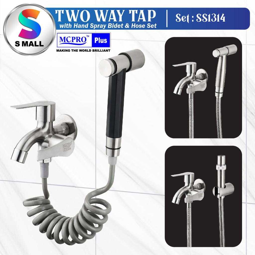 MCPRO Stainless Steel SUS304 Bathroom Faucet TWO WAY TAP bidet spray ...