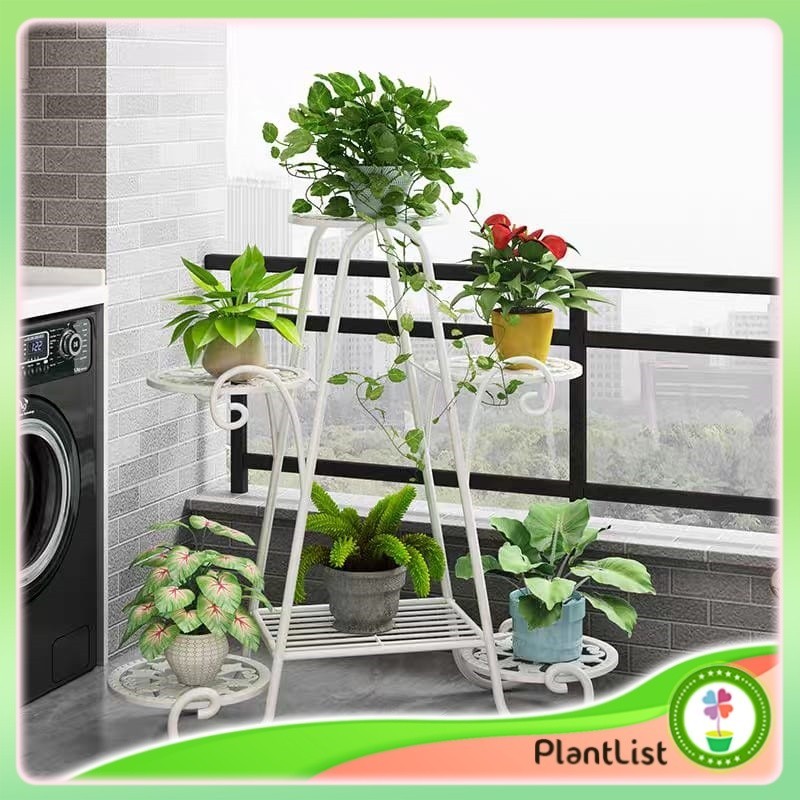 PlantList 🎍 Flower Stand Rack Iron Steel Rak Pasu 6 Tingkat Home Decor ...