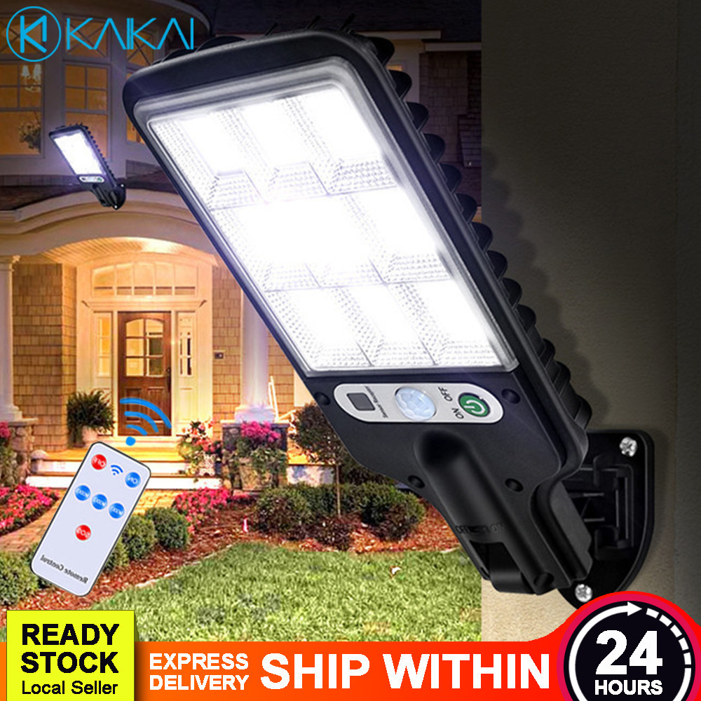 🔥 3 MODE 🔥 108 COB Solar Wall Light Motion Detect LED Outdoor Lighting ...