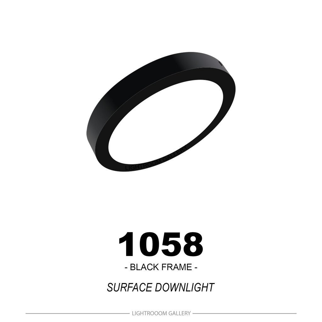 1058 12W/18W/25W ROUND LED SURFACE DOWNLIGHT (BLACK / WHITE ...